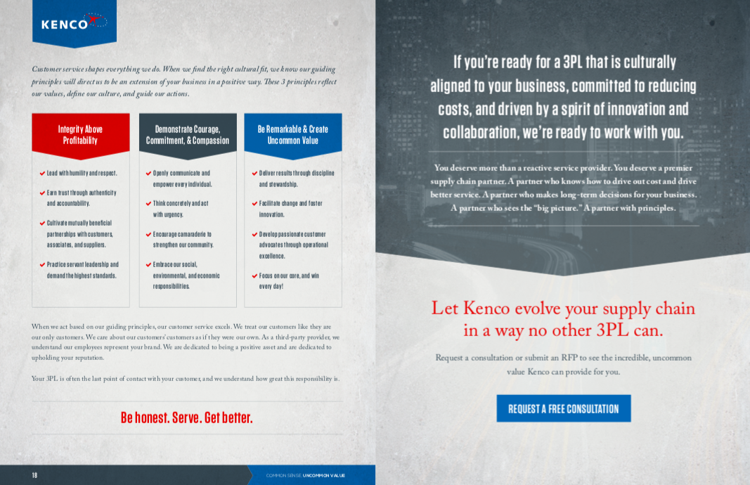 Kenco S Uncommon Value Customized Logistic Solutions Download Your Ebook